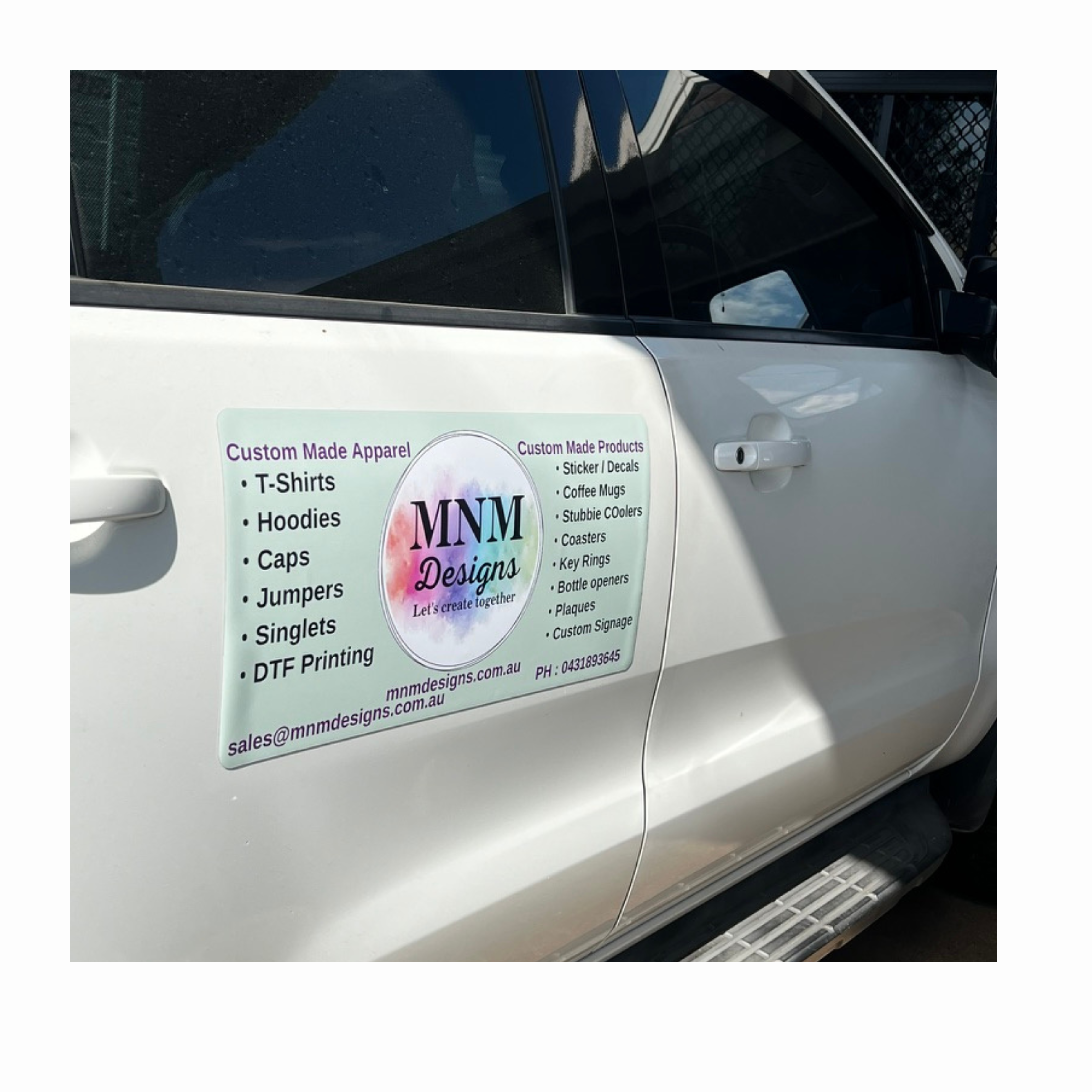Magnetic Car Signs – MNM Crafty Designs
